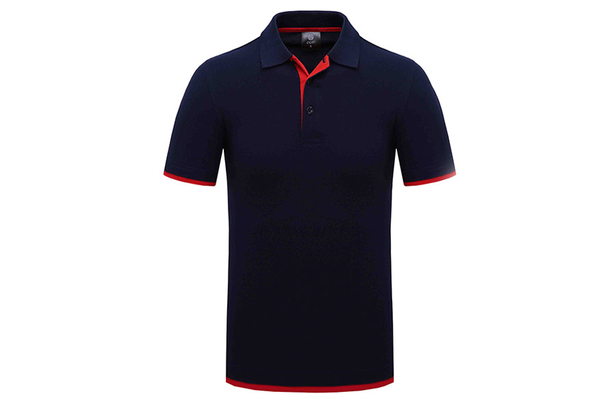 Two Toned: Two Tone Golf Shirts Navy/Red