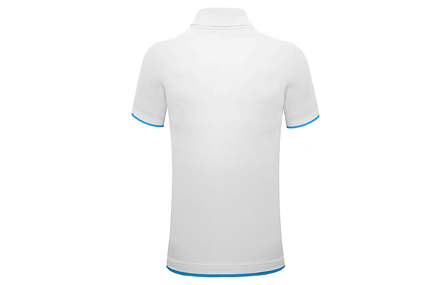 Two Toned: Two Tone Golf Shirts White/Blue
