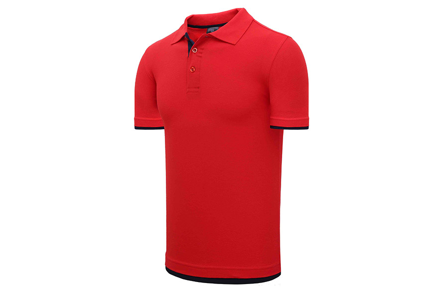 Two Toned: Two Tone Golf Shirts Red/Black